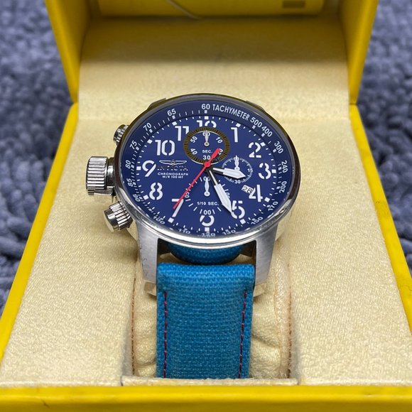 Invicta | Accessories | Invicta Iforce Mens Watch 46mm Blue Red Model ...